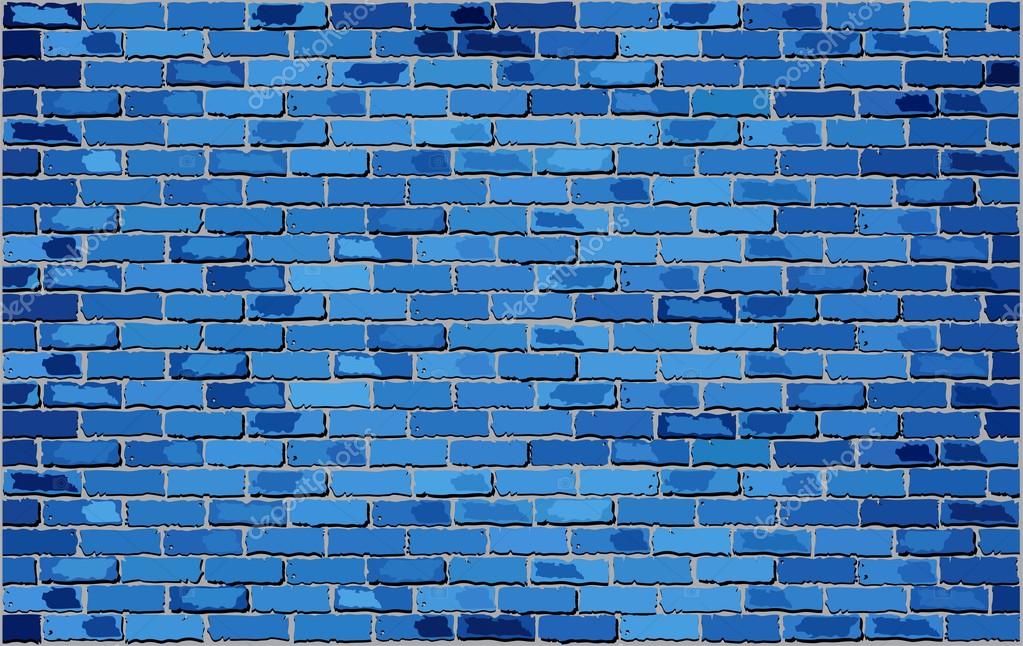 Blue Brick Wall Stock Vector Image by ©dusica69 #82543464