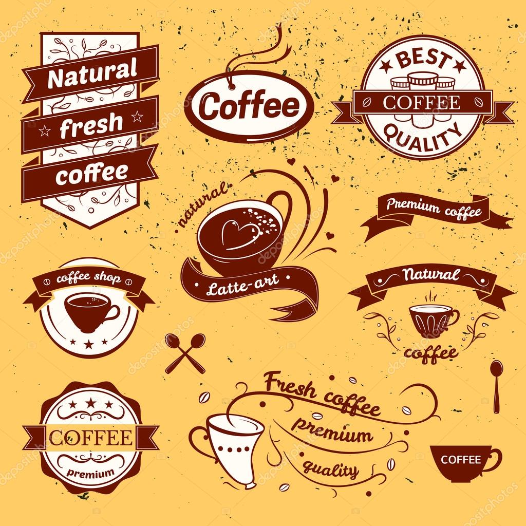 Coffee signs set Stock Vector Image by ©meowudesign #82524038