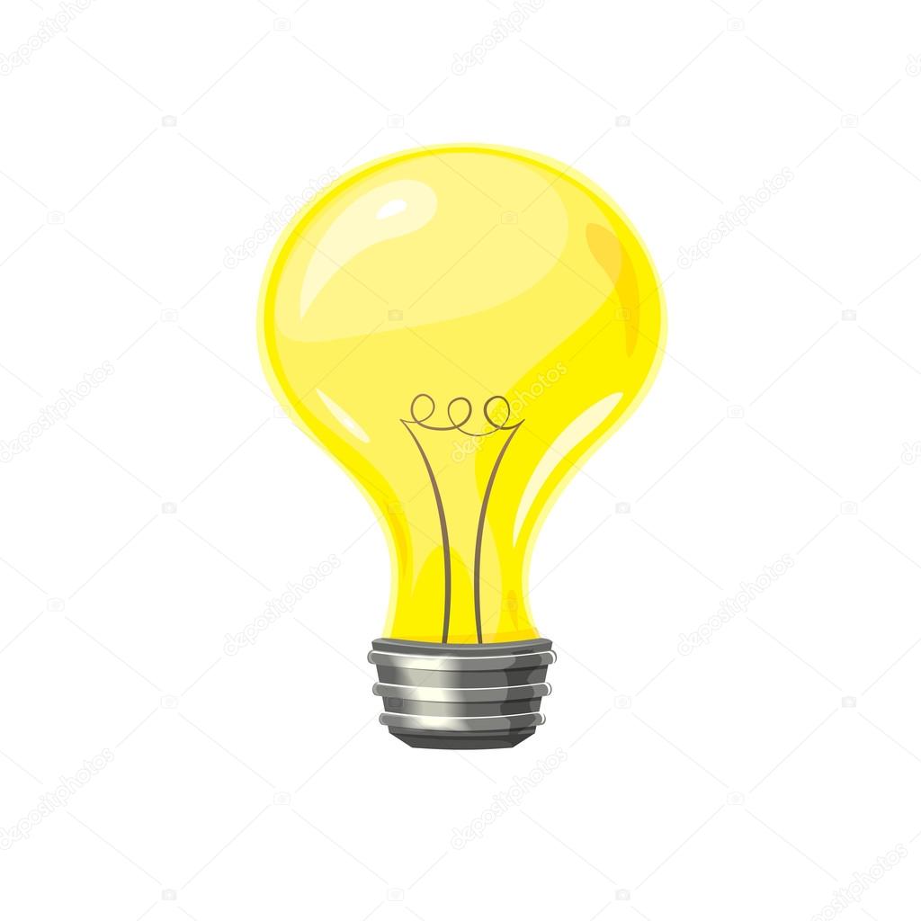 Yellow light bulb Stock Vector by ©meowudesign 99954646