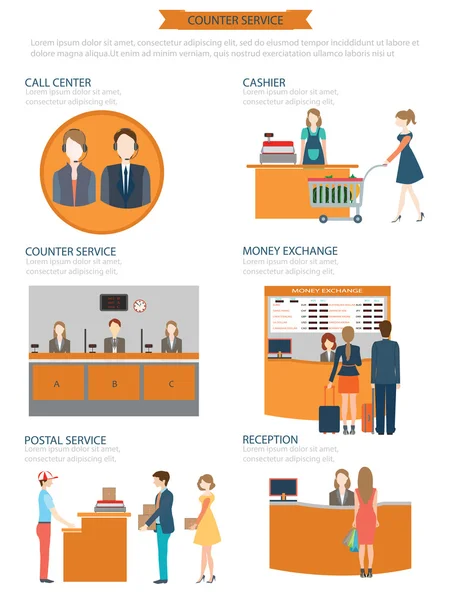 Bank counter Vector Art Stock Images | Depositphotos