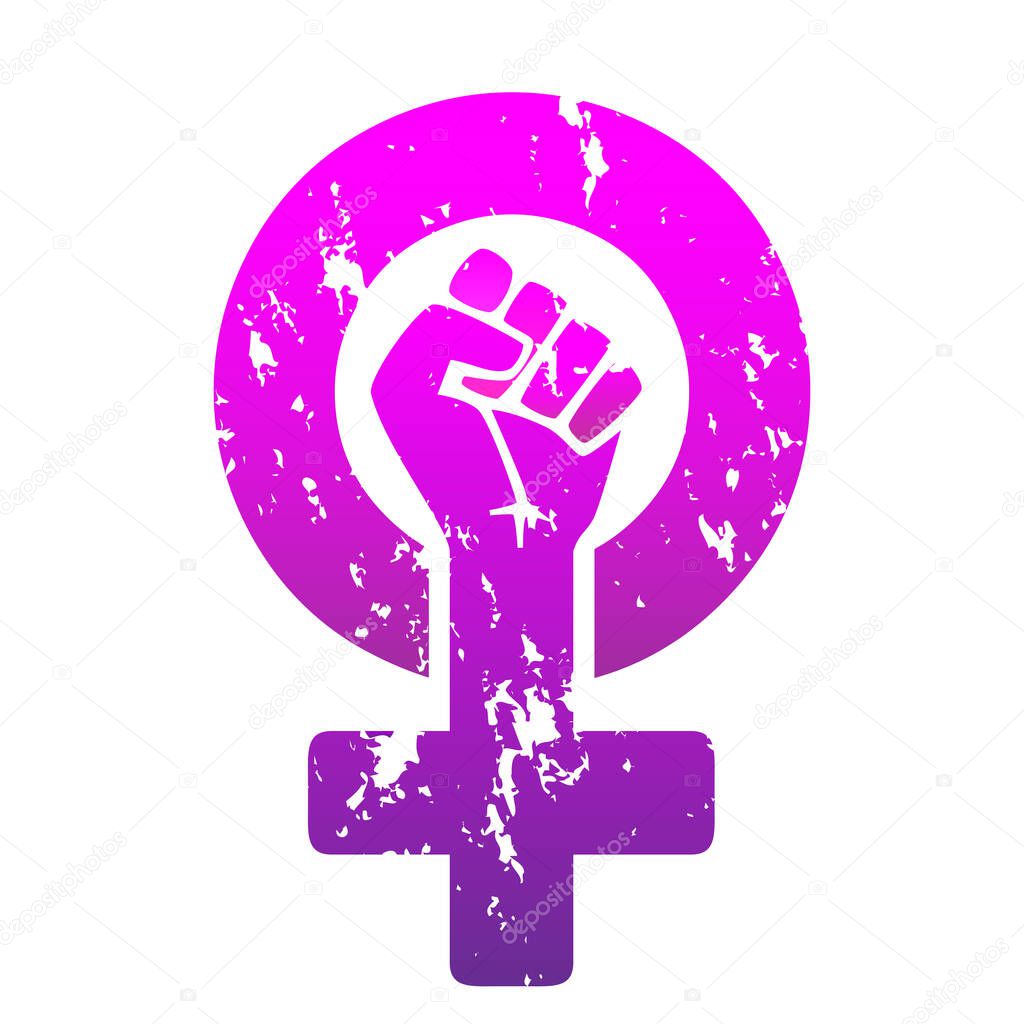 El Símbolo Del Movimiento Feminista Es Un Símbolo De Género Femenino Y