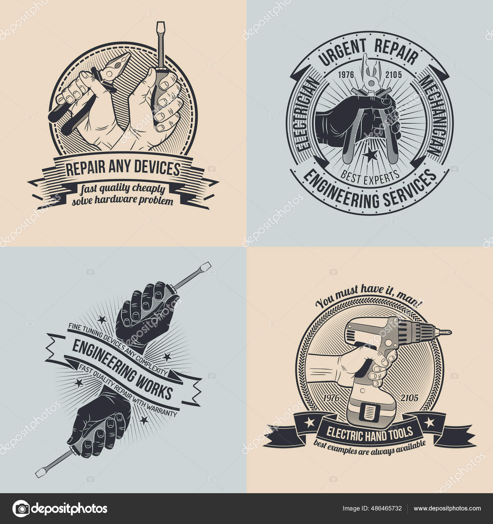 Retro Electric Company Logo