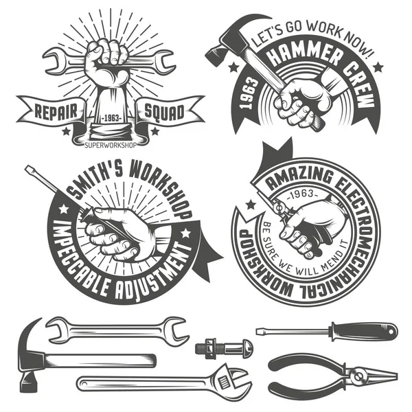 Repair workshop logos Stock Vector Image by ©Agor20122 #486460886
