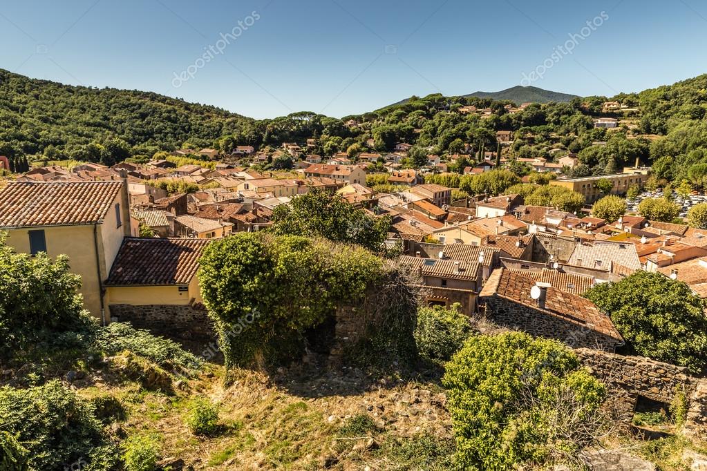 Beautiful View On The City Of Collobrieres-France — Stock Photo © zm ...