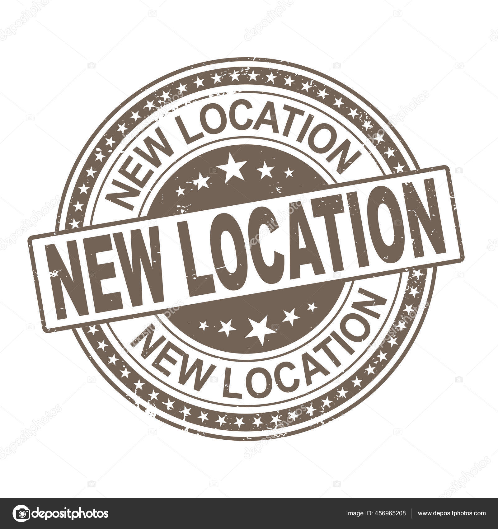New location sign or stamp on white background, vector illustration ...