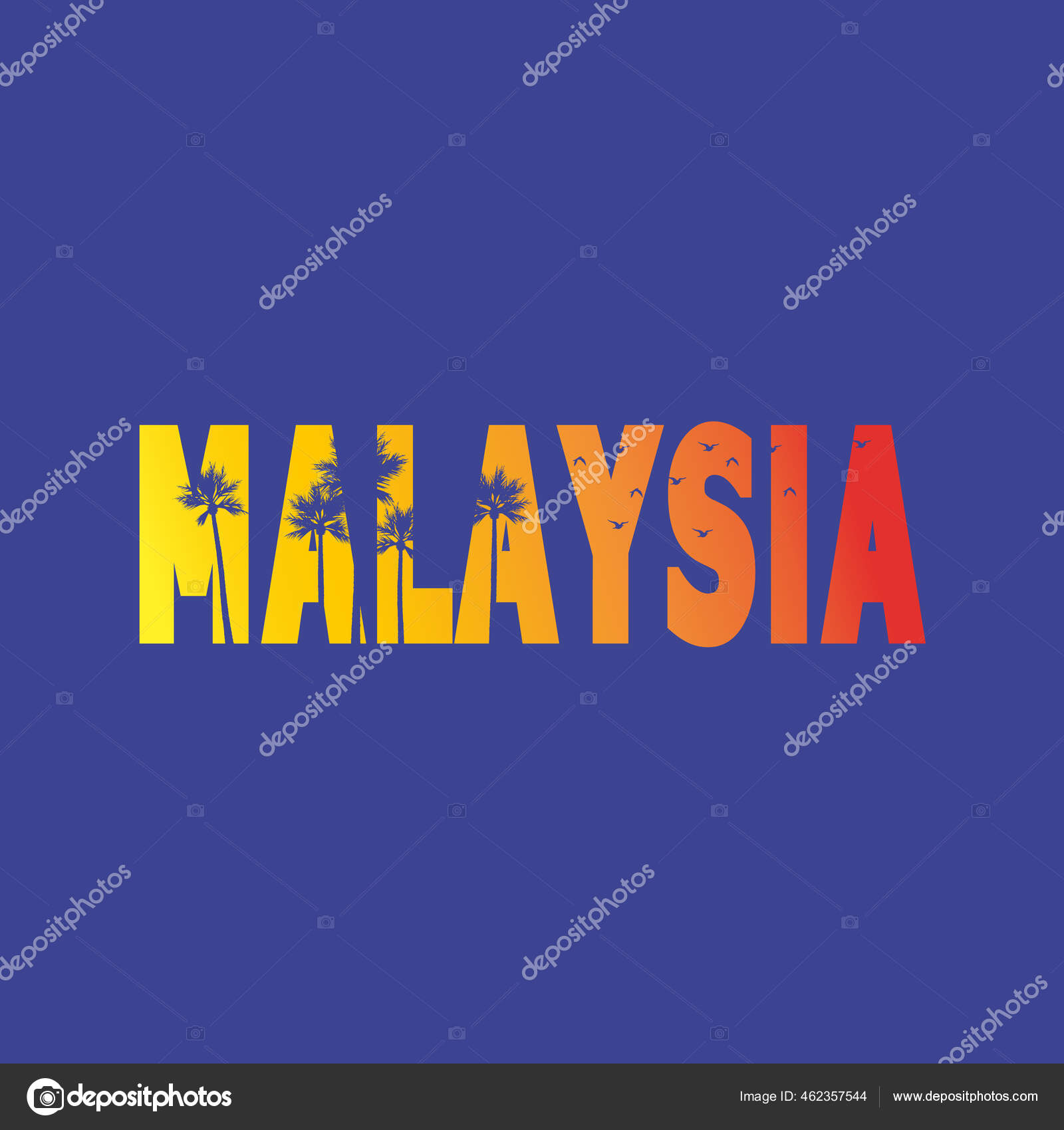 Malaysia typography design , for t-shirt, poster and other uses — Stock ...