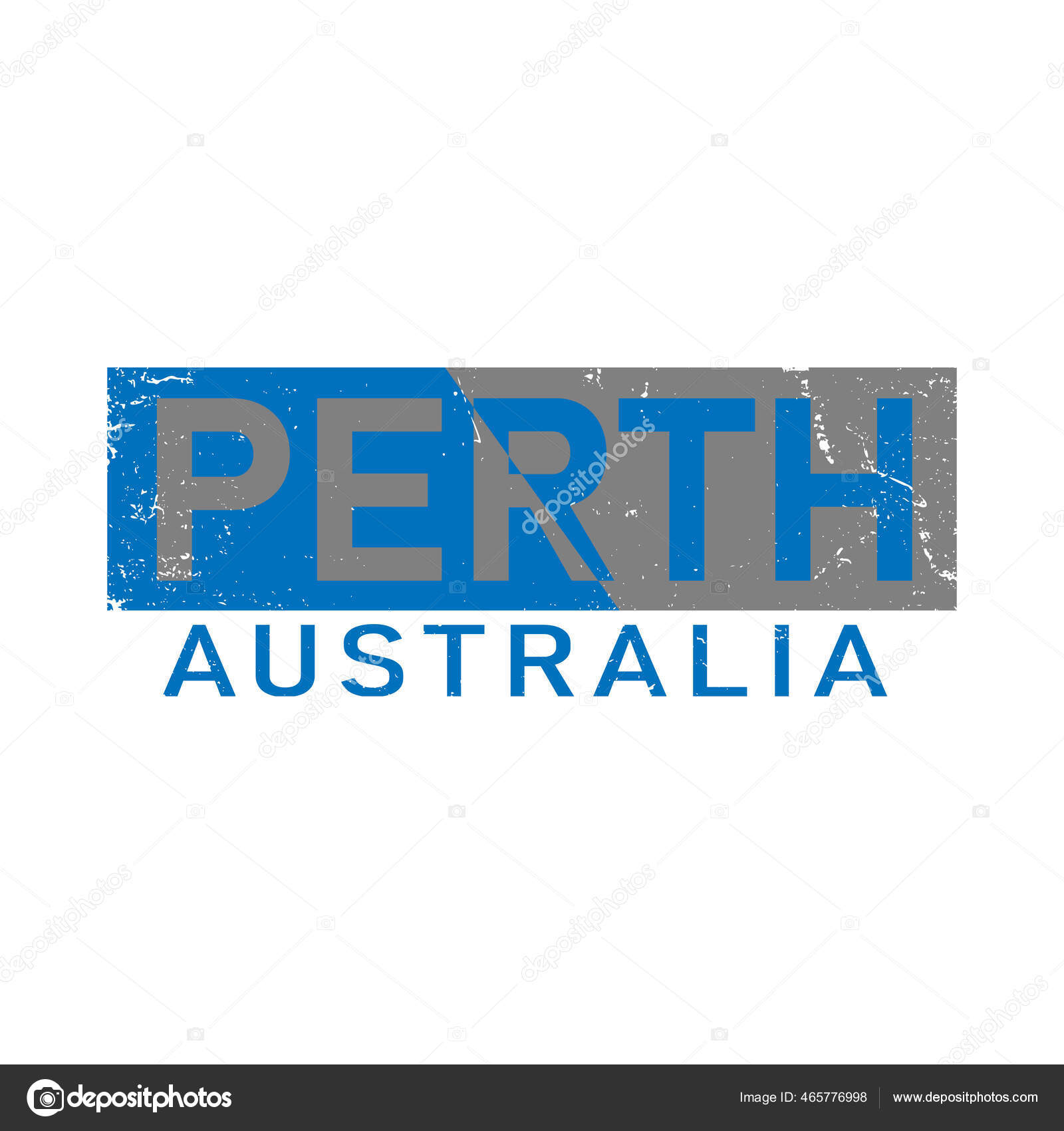 Perth WA, Australia Logo. Adventure Landscape Design Vector City ...