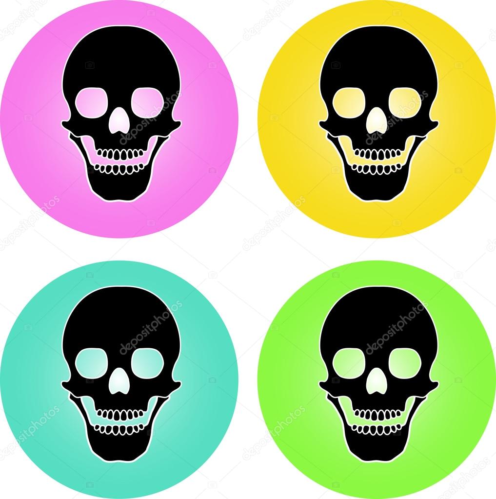 Cartoon skulls background Stock Vector by ©drnn 54634359