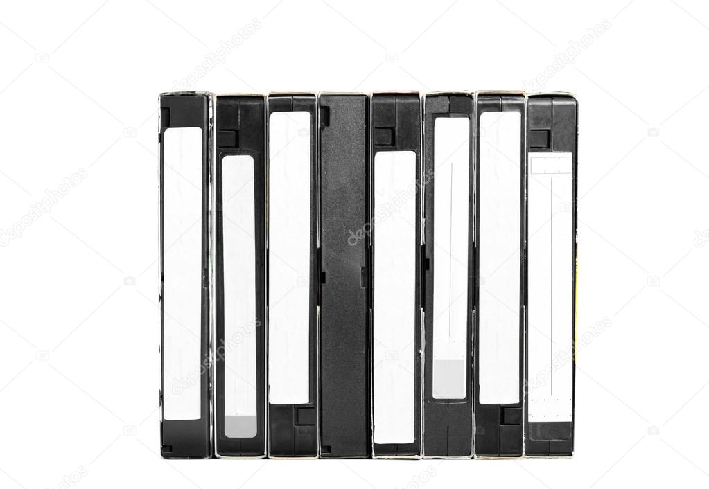 VHS isolated on white Stock Photo by ©olegkrugllyak 99573800