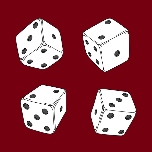 Two colored cartoon-style dice cubes Stock Illustration by ©meinlp_comm ...