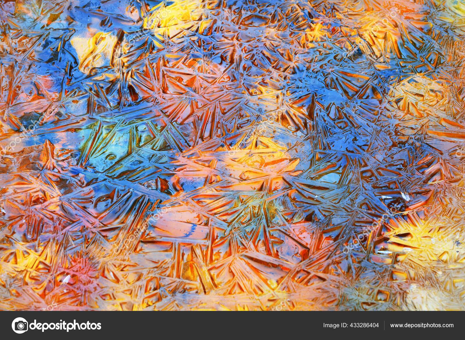 Pebble Stones Crystal Clear Ice Frozen River Water Abstract Pattern ...