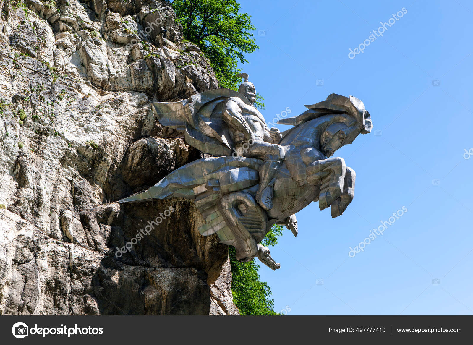 Monument Rock Uastyrdzhi Transcaucasian Highway North Ossetia Russia ...