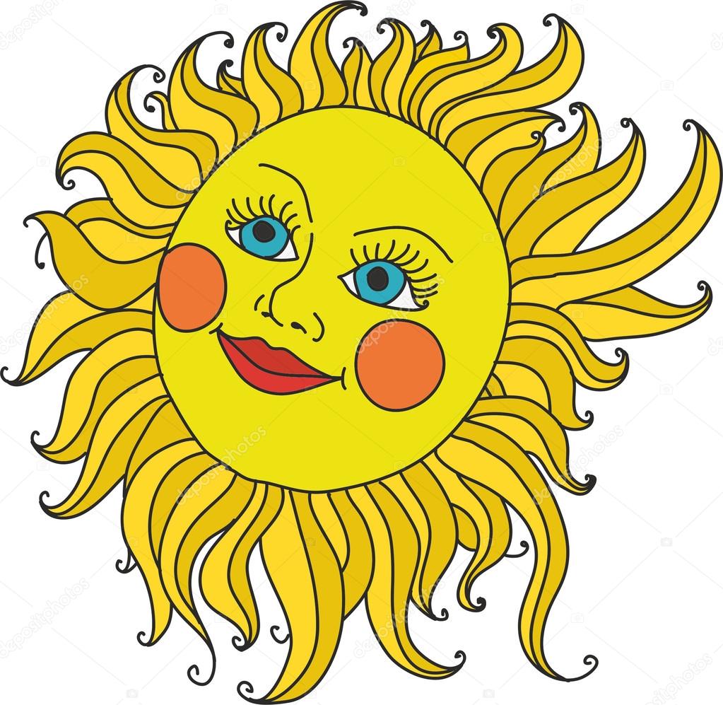Drawing of the sun. Stock Vector Image by ©Son #53571583