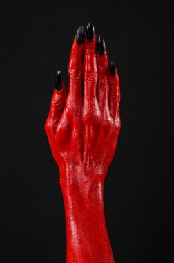 Female colored red hand Stock Photo by ©RadaRani 156481864