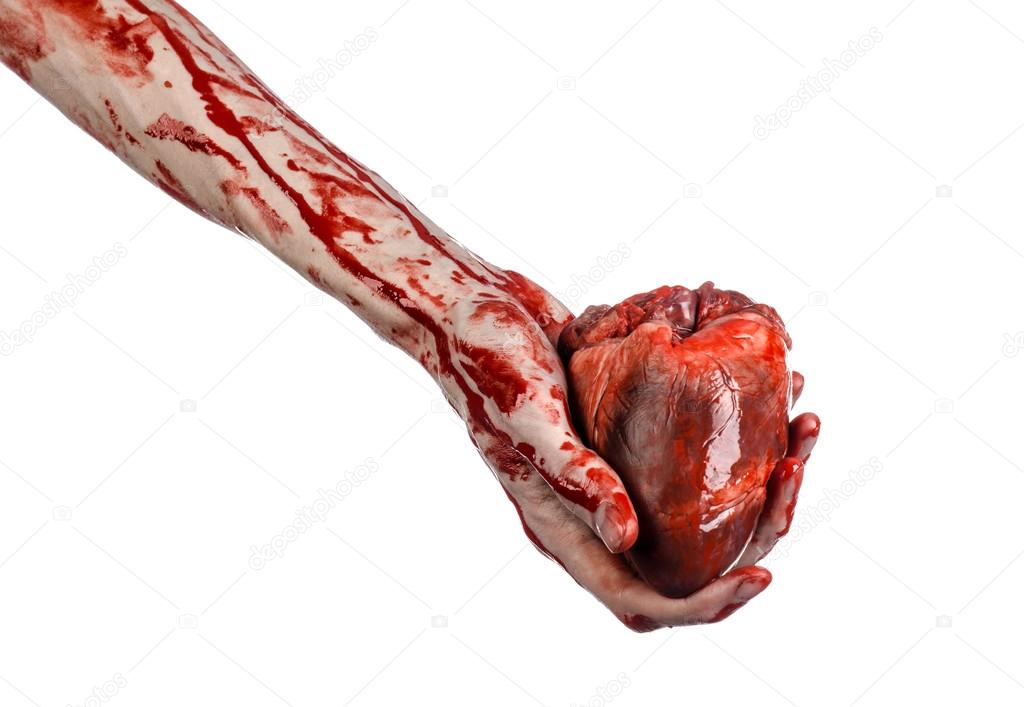 Hand Holding Bleeding Heart