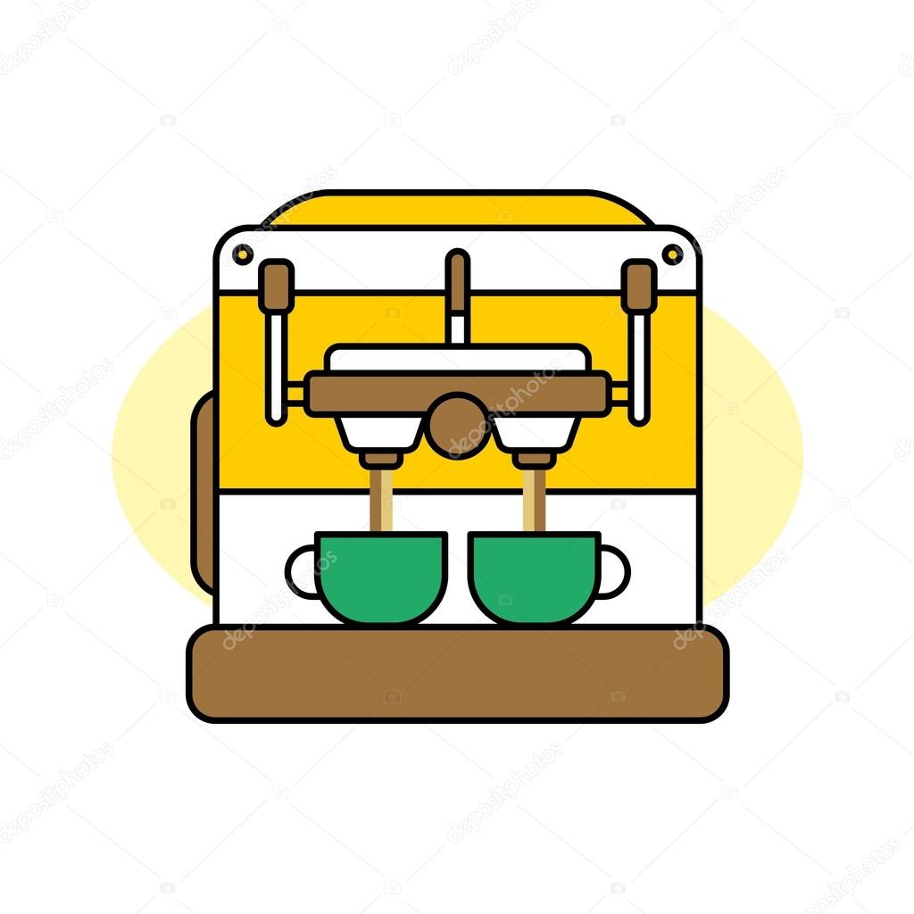 Coffee machine - cartoon theme Stock Illustration by ©vectorfirst ...