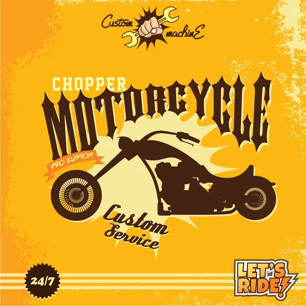 Custom motorcycle banner Stock Vector Image by ©vectorfirst #108460572