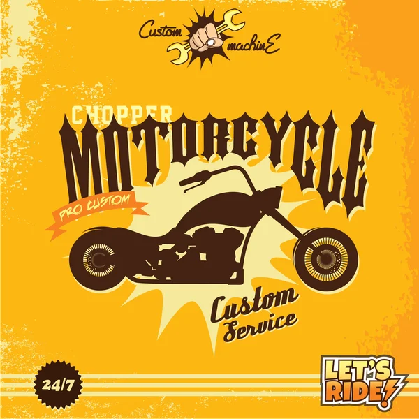 Custom motorcycle banner Stock Vector Image by ©vectorfirst #108460572