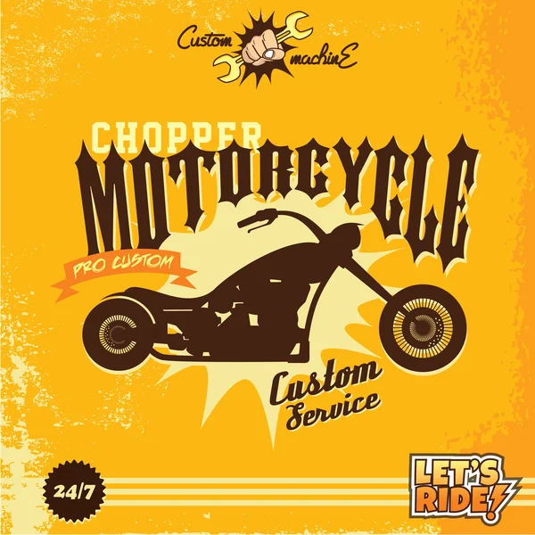 Custom motorcycle banner Stock Vector Image by ©vectorfirst #108460572