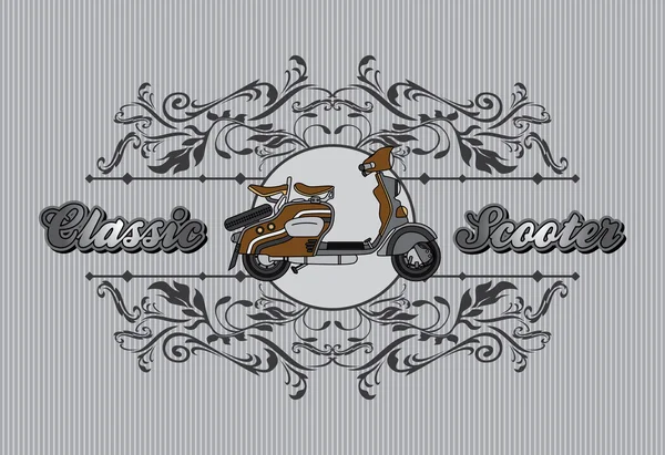 Vintage scooter theme Stock Vector Image by ©vectorfirst #110354756