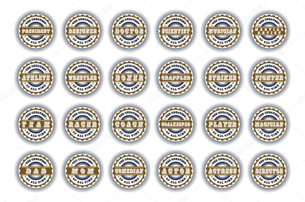 Stickers labels art set Stock Vector Image by ©vectorfirst #110353288