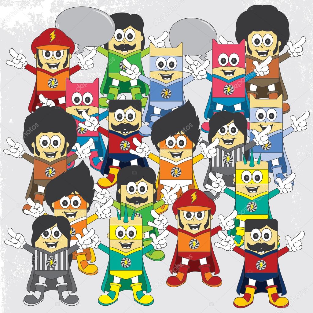 Adorable cartoon boys group Stock Vector Image by ©vectorfirst #110356880