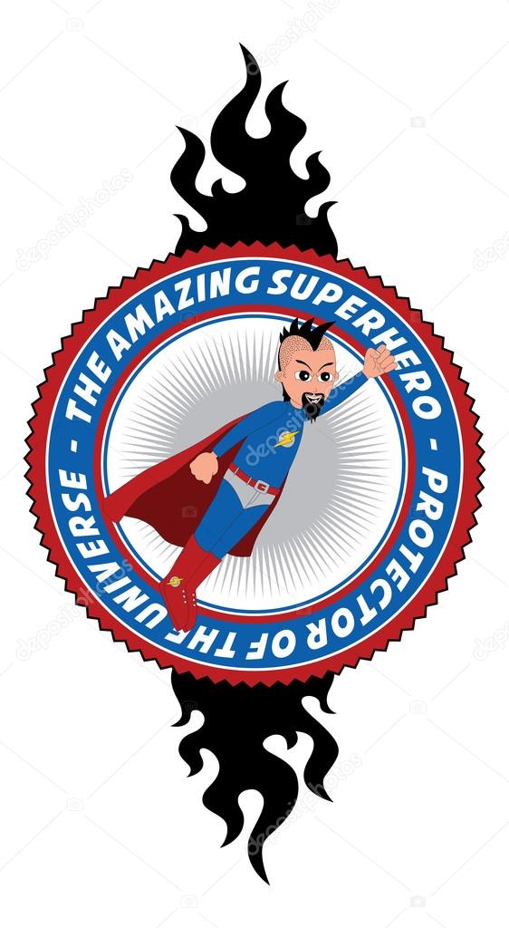 Brave superhero label Stock Vector Image by ©vectorfirst #110357070