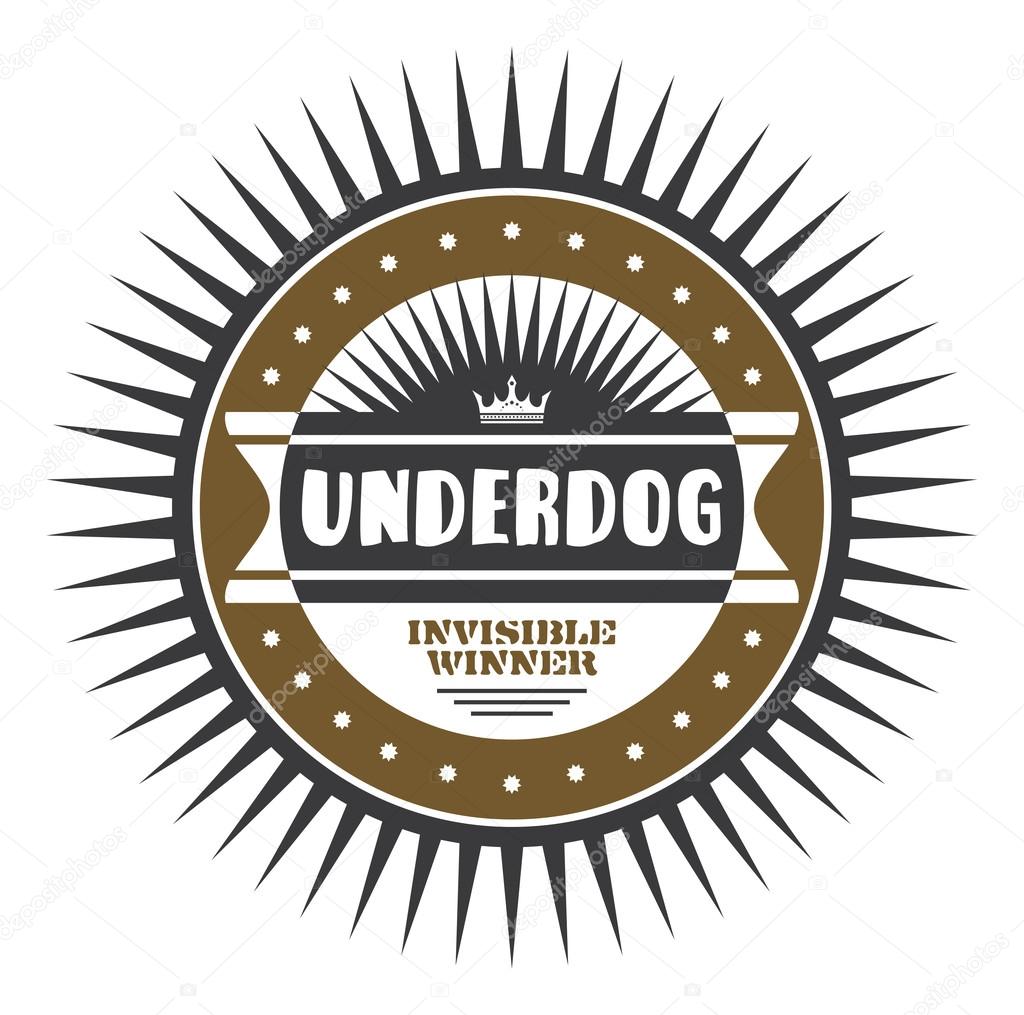 Underdog badge label Stock Vector Image by ©vectorfirst #110357190