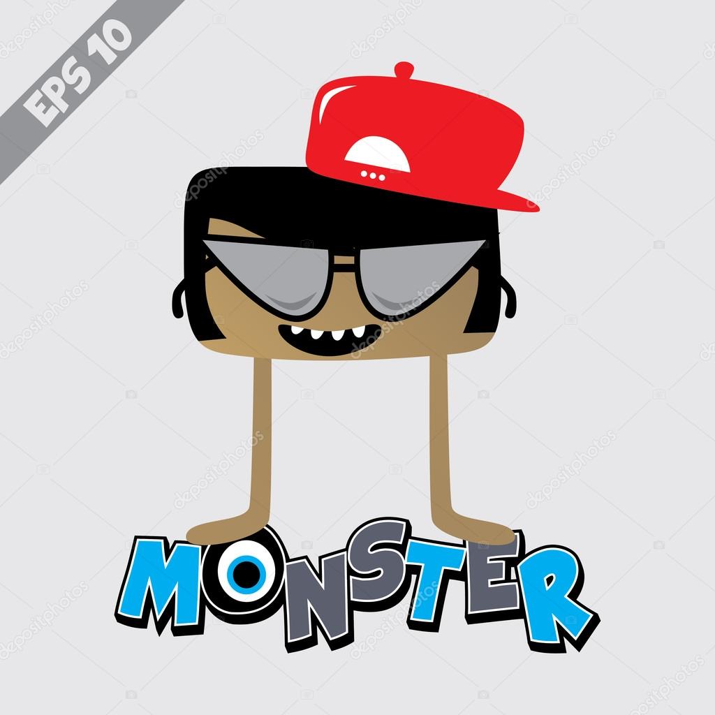 Cute monster icon Stock Vector by ©vectorfirst 110359774