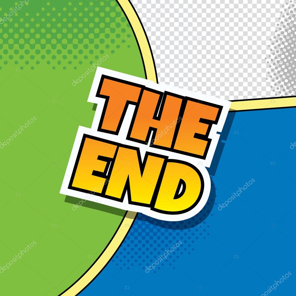 Cartoon comic text the end Stock Vector Image by ©vectorfirst #111797314