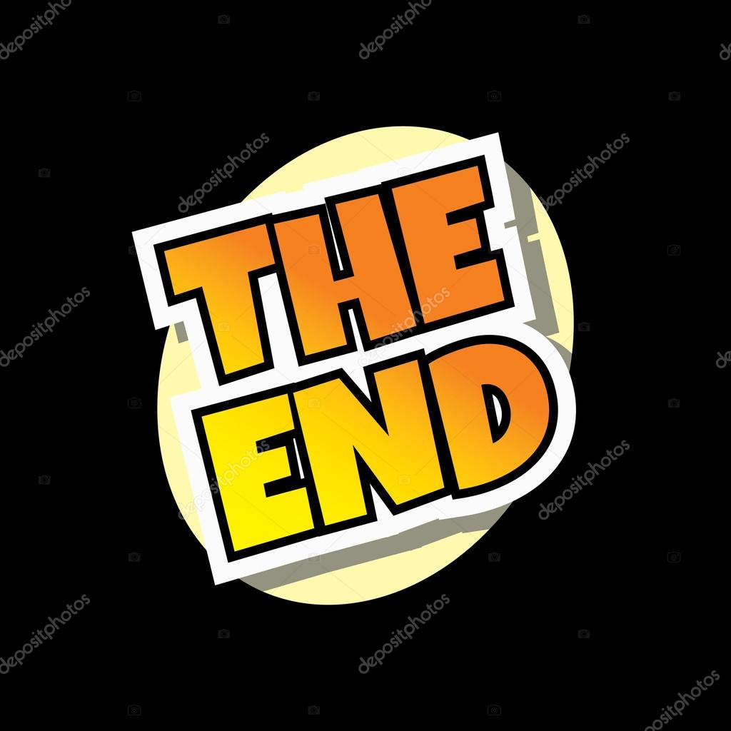 End screen retro comic text Stock Vector by ©vectorfirst 114734952