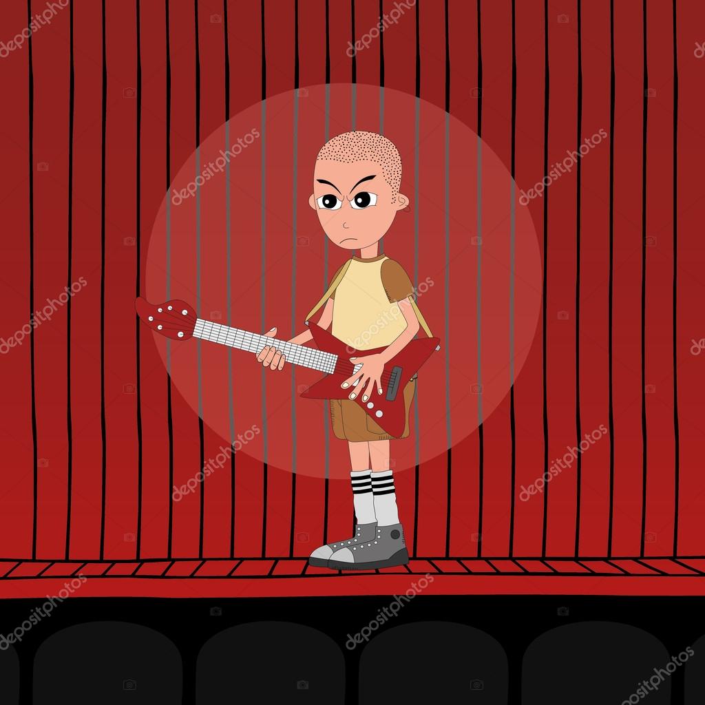 Live band boy cartoon character Stock Vector Image by ©vectorfirst ...