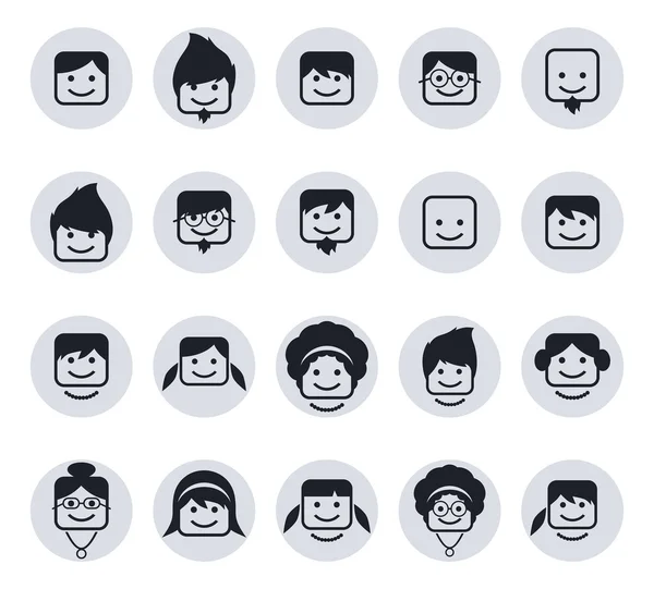 Users icons set Stock Vector by ©vectorfirst 110360376