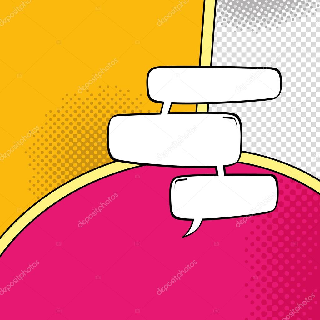Comic template with speech bubble Stock Vector Image by ©vectorfirst ...