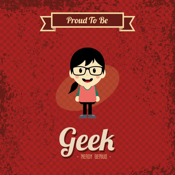 Geek cartoon character Stock Vector Image by ©vectorfirst #65060399