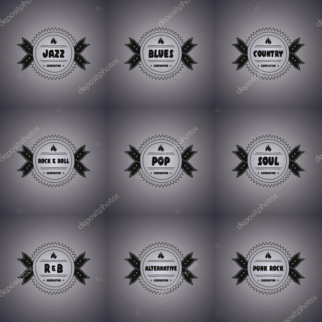 Music badges set Stock Vector by ©vectorfirst 65060955