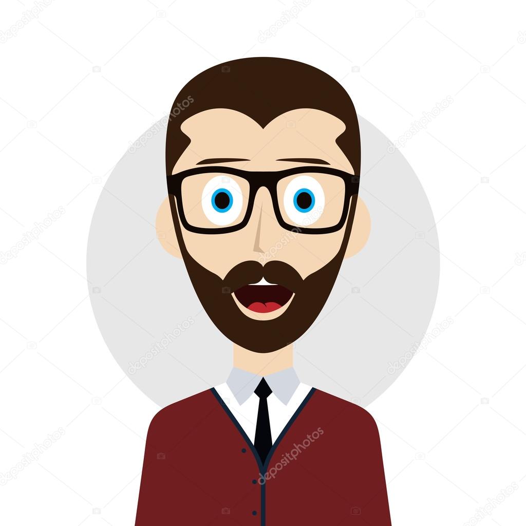 Riendo dibujos animados tio — Vector de stock © vectorfirst #69756469