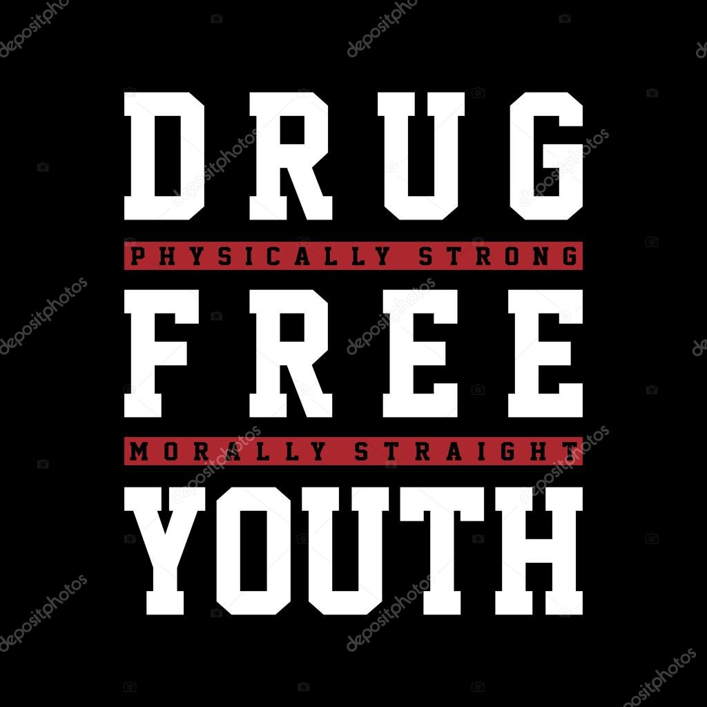 Drug free youth movement Stock Vector Image by ©vectorfirst #75519303