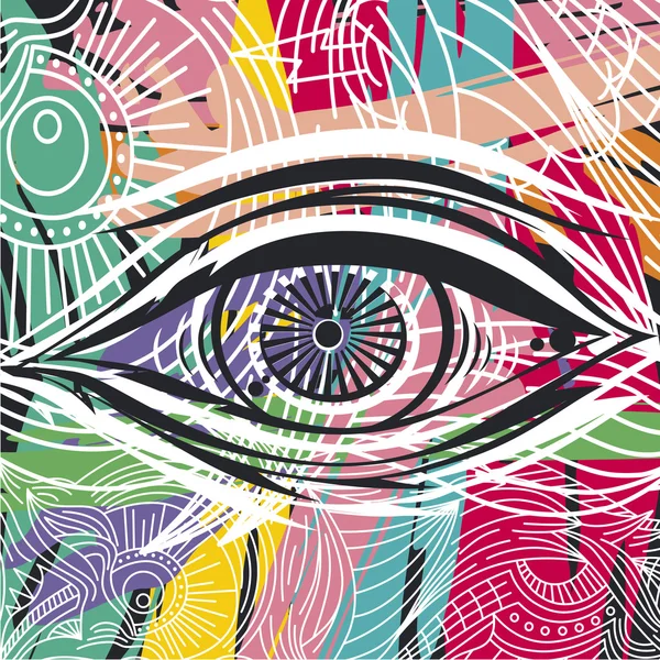 Ojo abstracto imágenes de stock de arte vectorial | Depositphotos