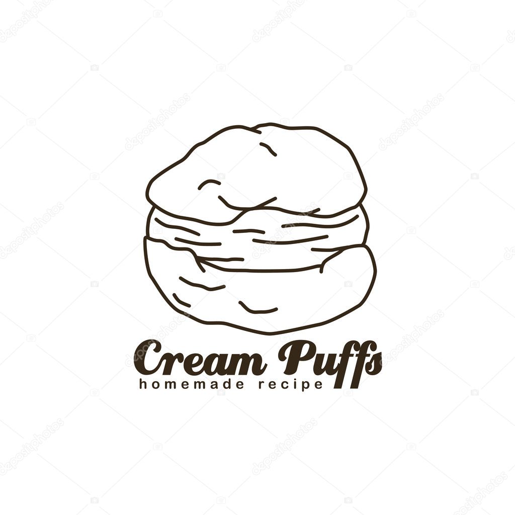 Cream puff illustration Stock Vector Image by ©vectorfirst #97323088