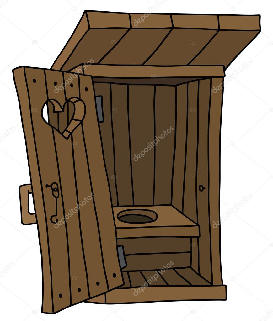 Old wooden latrine Stock Vector Image by ©2v #107878960