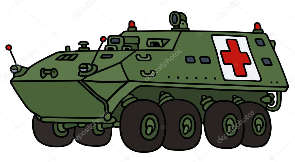 Military armoured ambulance vehicle Stock Vector Image by ©2v #87227624