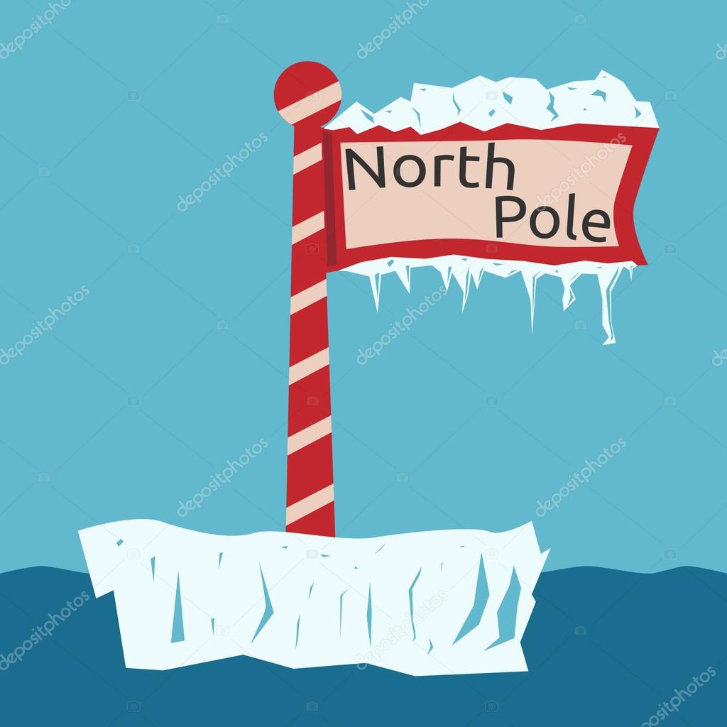 North Pole sign Stock Vector Image by ©Dmitry_Guzhanin #92901966