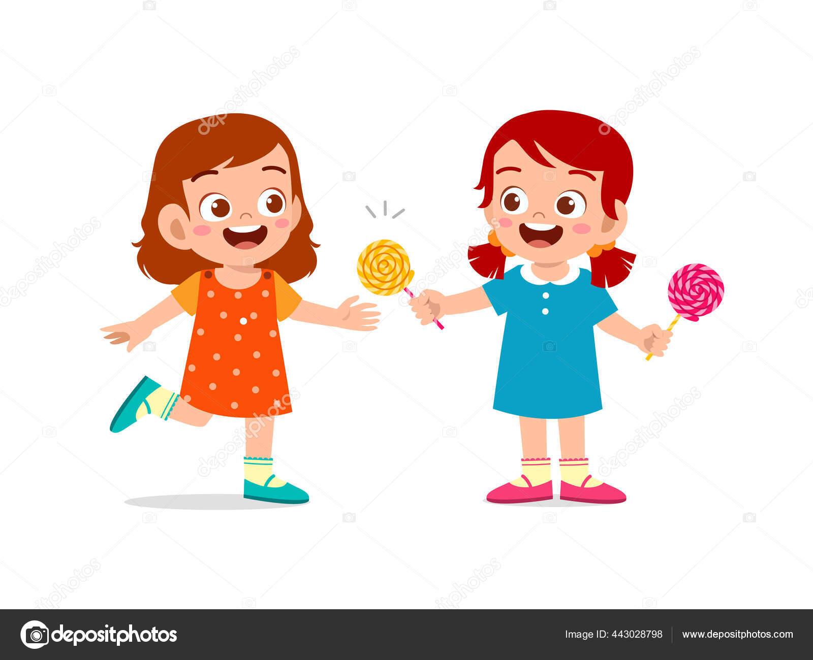 Kids Sharing Food Clipart Girl Giving Apple To Little Boy, Sharing
