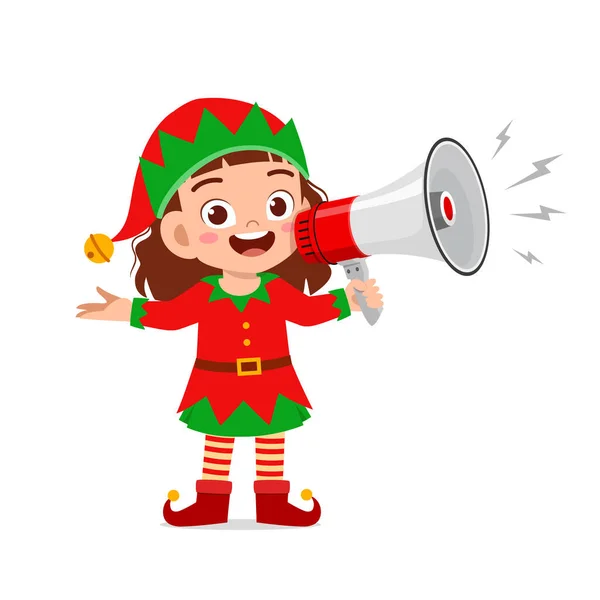 Happy Cute Little Kid Boy Girl Wearing Red Christmas Costume Stock ...