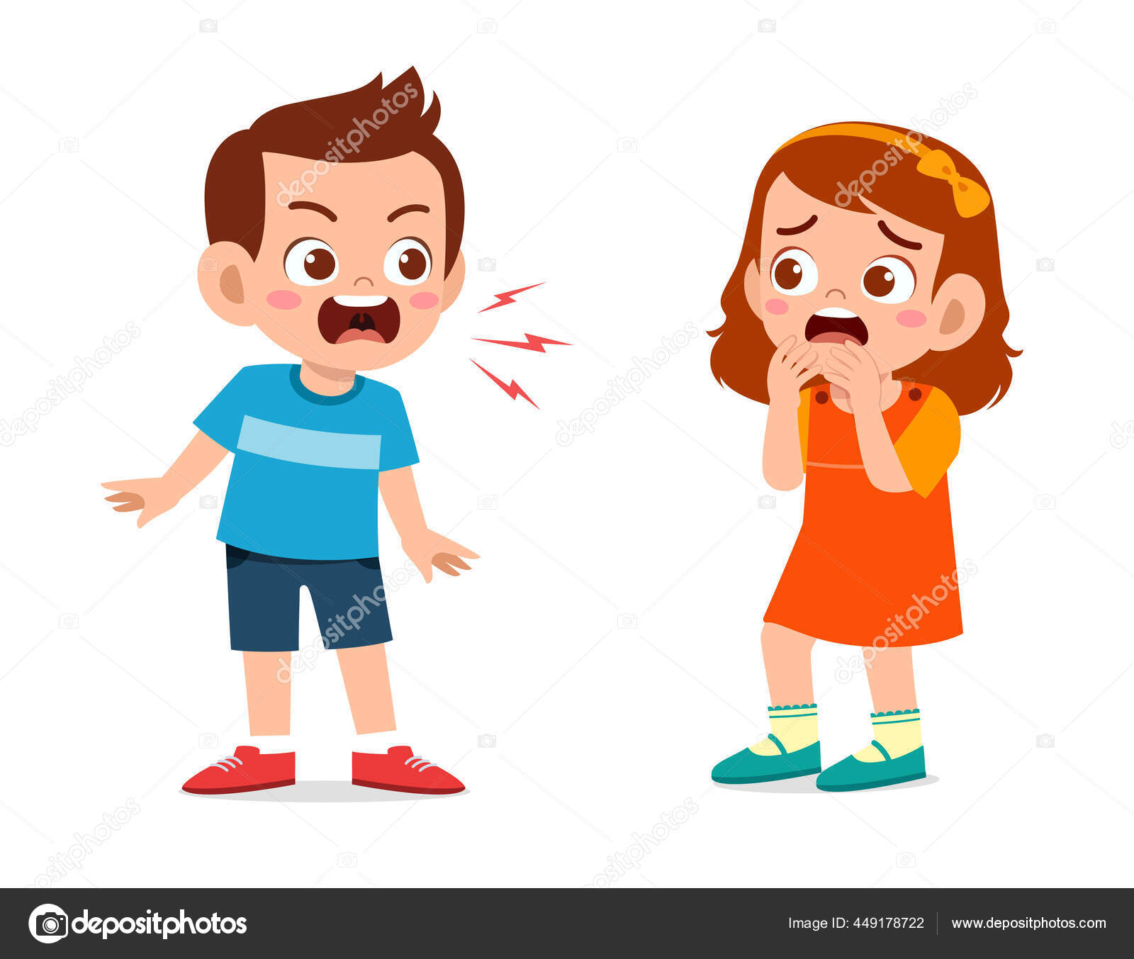 Dibujo De Niña Gritando