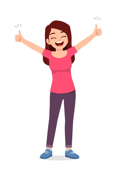 Young Good Looking Woman Doing Think Pose Stock Vector by ...