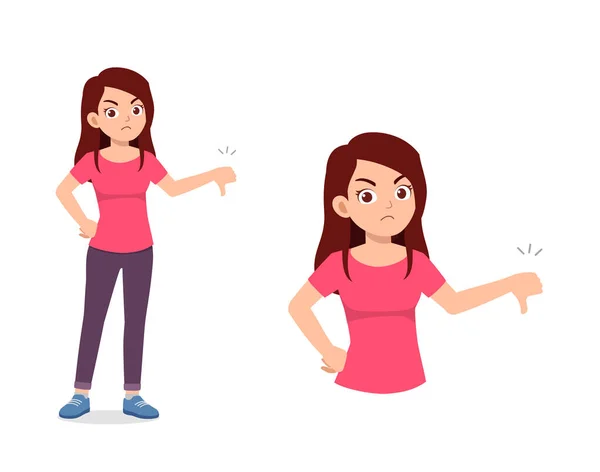 Young Good Looking Woman Doing Arm Hip Pose Confident Stock Vector by ...