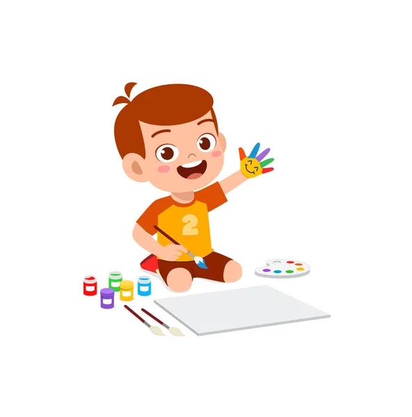 Cute Little Girl Study Math Mother Stock Vector Image by ...