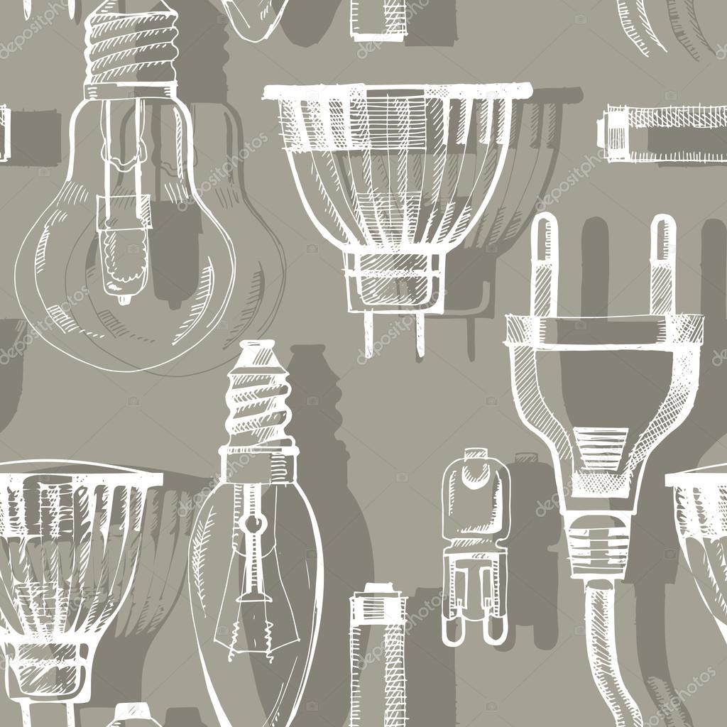 Seamless Pattern of Energy Symbols — Stock Photo © M.Grau #67788373